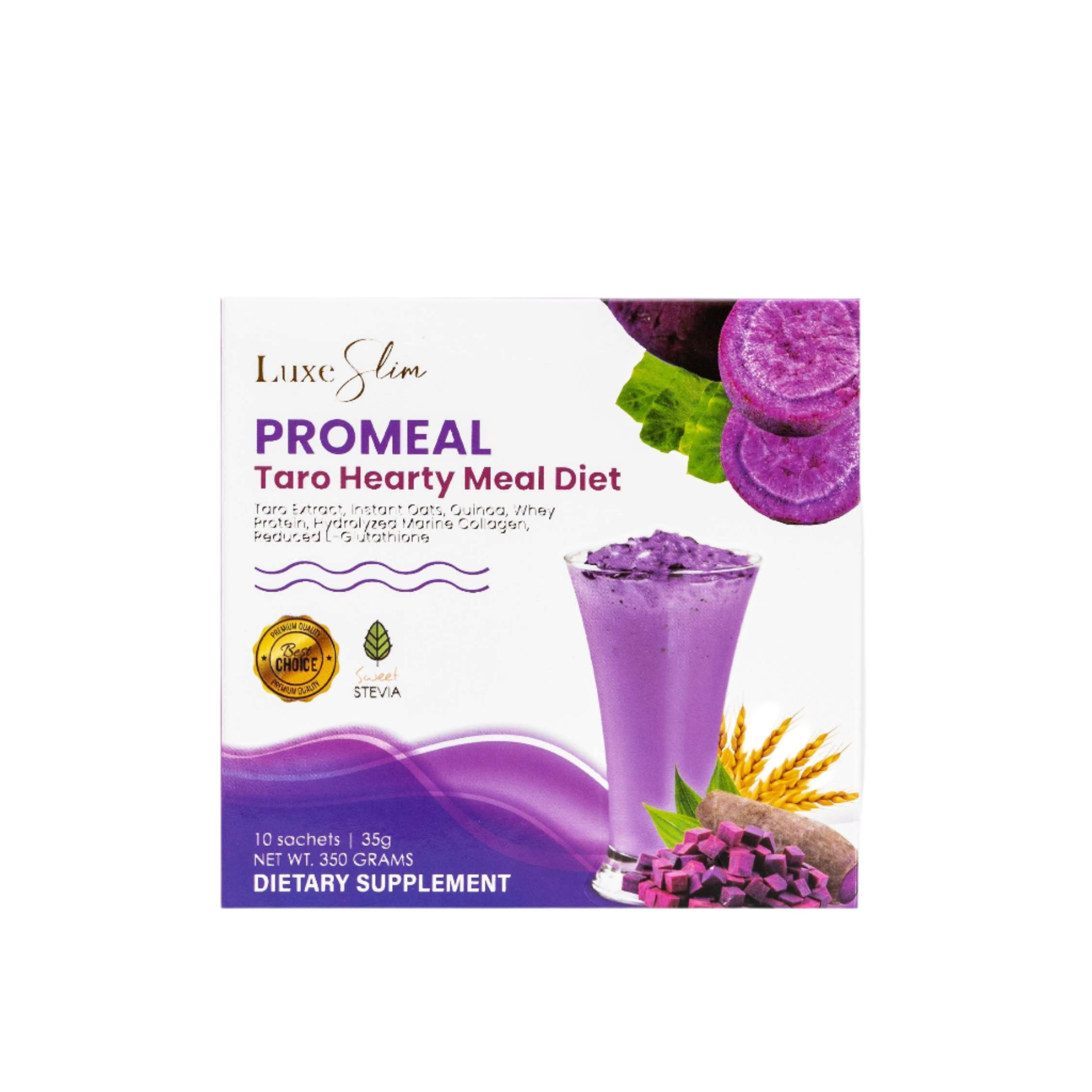 Luxe Slim | Promeal Taro Hearty Meal Diet 10 Sachets | Diet Products in ...