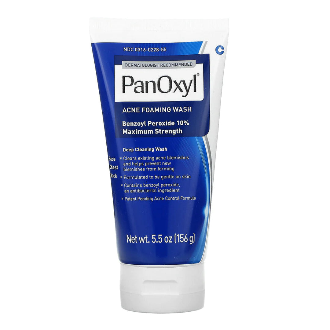 PanOxyl | Acne Foaming Wash Benzoyl Peroxide 10% Maximum Strength 5.5 ...